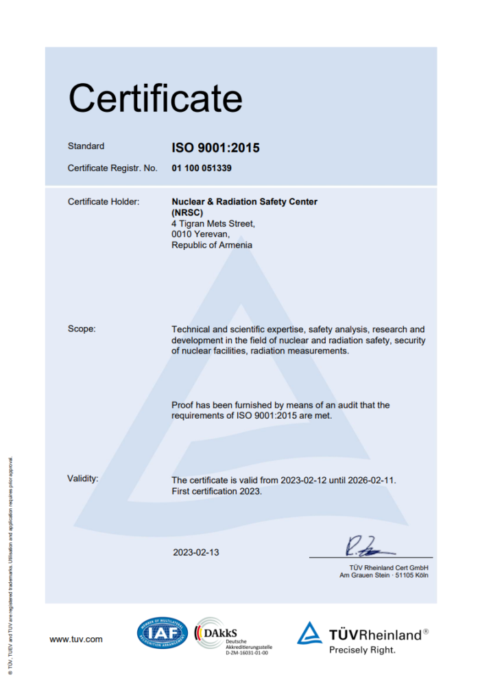 QUALITY MANAGEMENT - NRSC